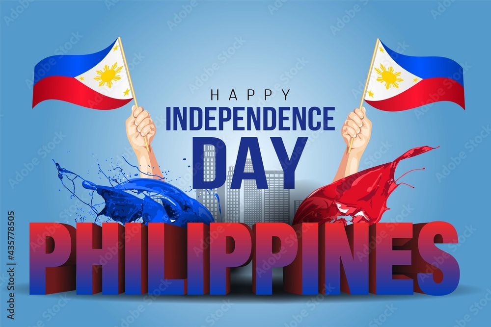 Happy Independence Day Philippine Vector Template Design Illustration ...