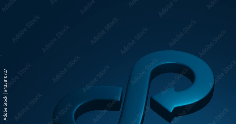 Circular economy symbol or recycle sustainability infinity sign on ...