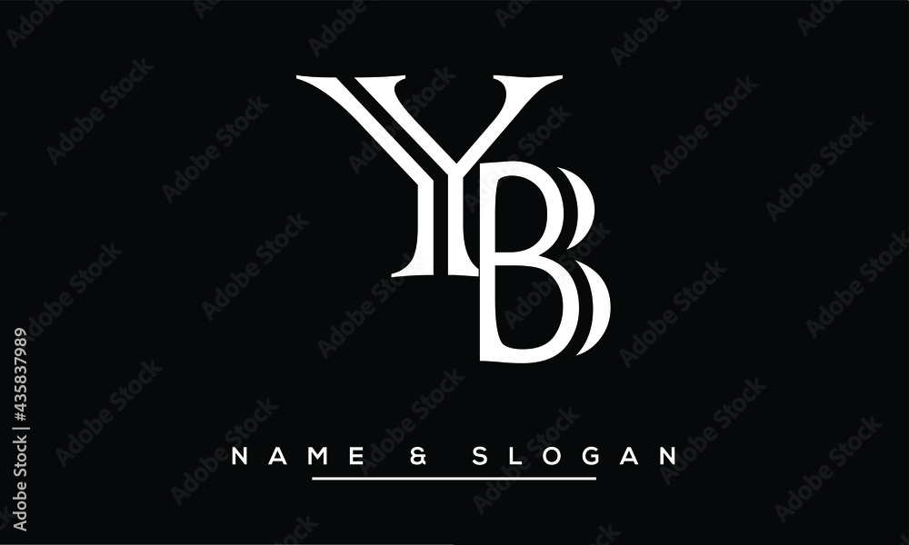 YB, BY, Y, B Abstract Letters Logo Monogram Stock Vector | Adobe Stock