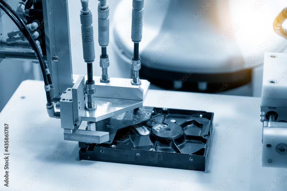The hi-technology material handling in hard disk parts production line ...