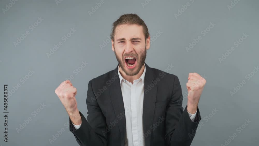 Vidéo Stock Yeah perfect deal concept. Close up photo of lucky luck ...