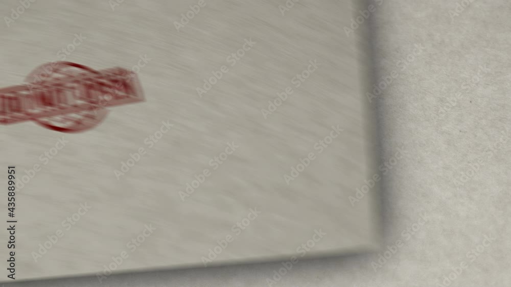 Do not open stamp loopable and seamless animation. Hand stamping impact ...