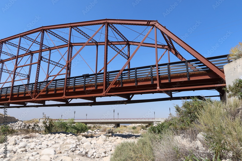 Greenspot Road Camelback Truss Steel Bridge Built in 1912 and Relocated ...