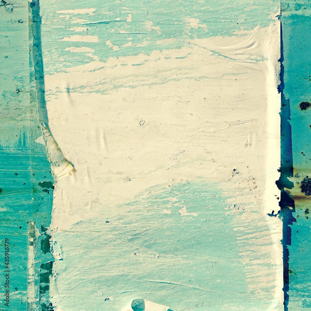 Crumpled Creased Paper and Torn Posters Frame Texture or Background ...