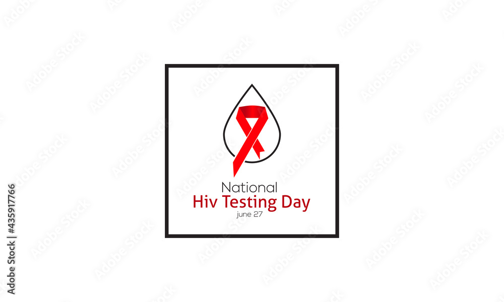 National Hiv Testing Day Vactor Banner Observed on June 27 Every Year ...