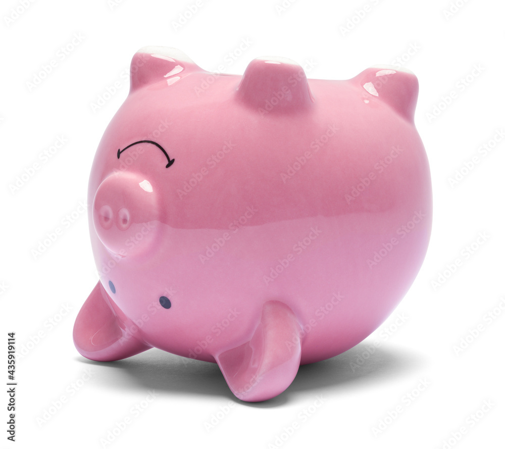 Upside Down Piggy Bank Stock Photo | Adobe Stock Upside Down Piggy Bank Stock Photo | Adobe Stock