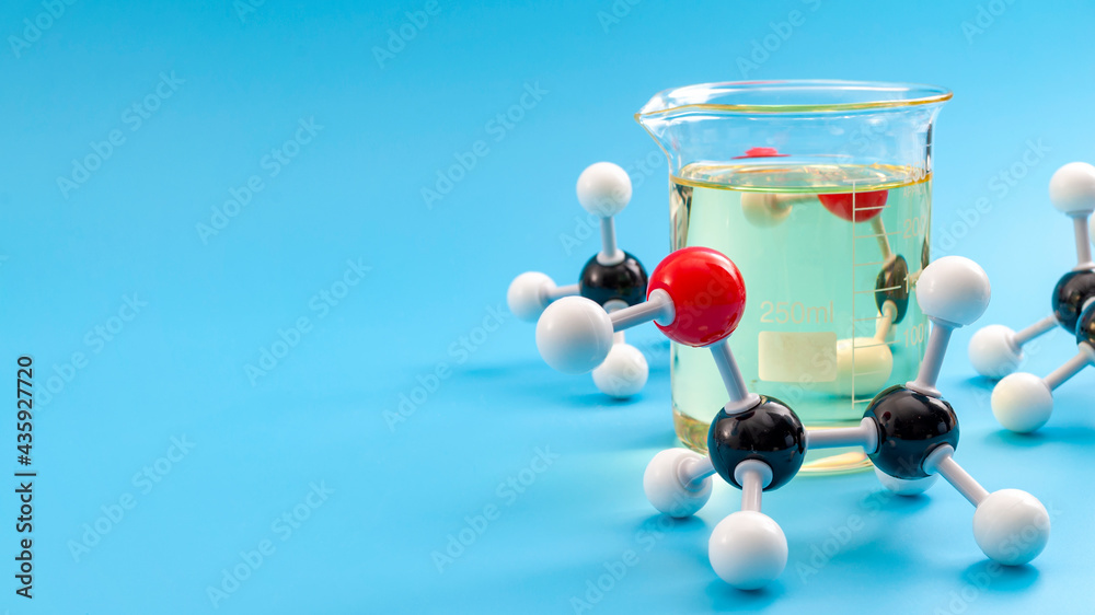 Molecular structure of chemical compounds and organic chemistry concept ...