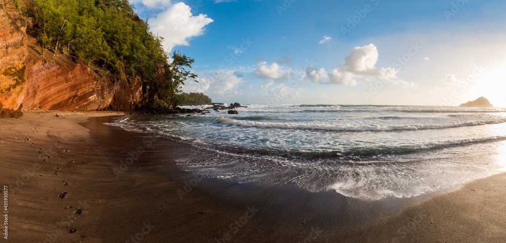 The Red Sand Of Koki Beach and Ka iwi o Pele , Koki Beach Park, Hana ...
