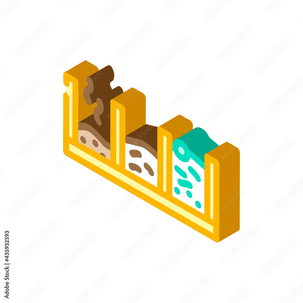 pit compost isometric icon vector. pit compost sign. isolated symbol ...