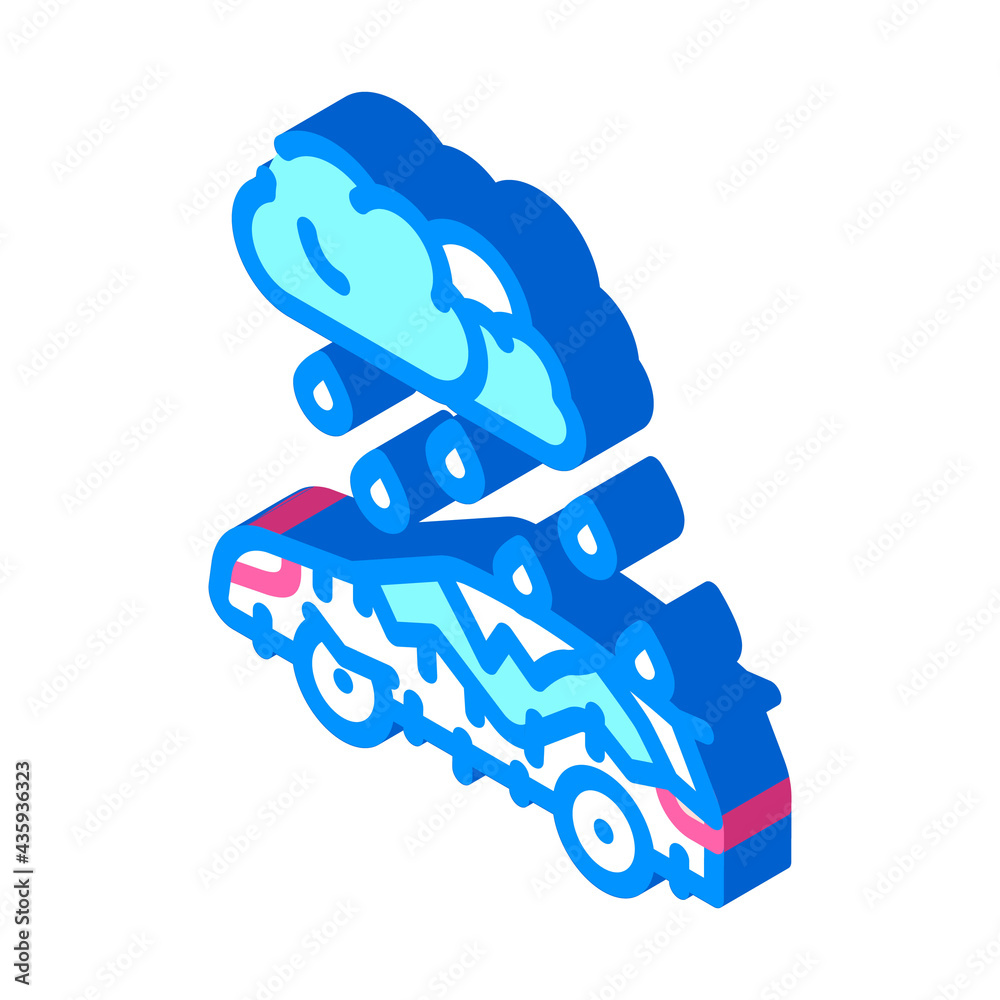 freezing rain disaster isometric icon vector. freezing rain disaster ...