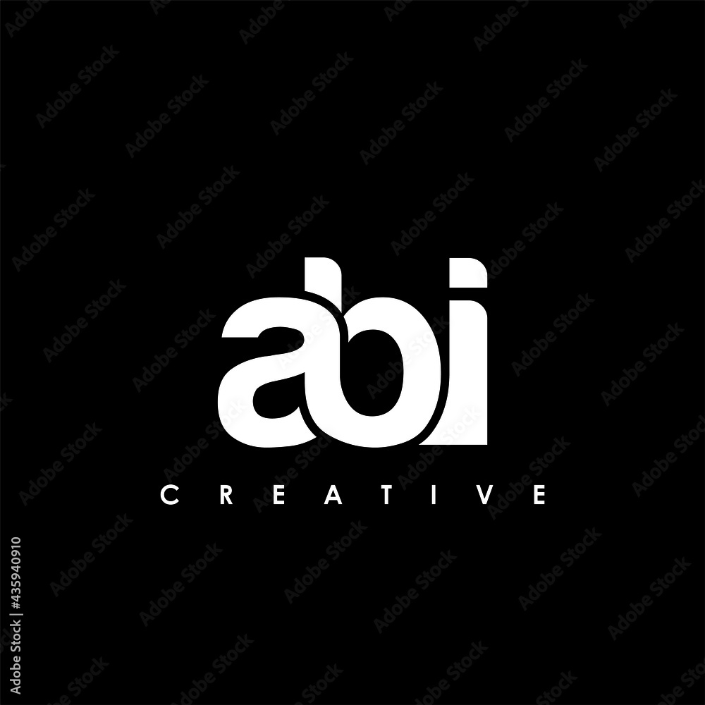 ABI Letter Initial Logo Design Template Vector Illustration Stock ...