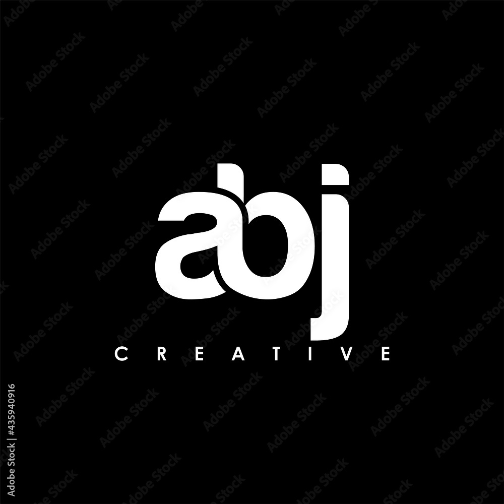 ABJ Letter Initial Logo Design Template Vector Illustration Stock ...