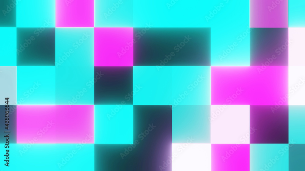 3D Illustration graphics of abstract square shape pattern and texture ...