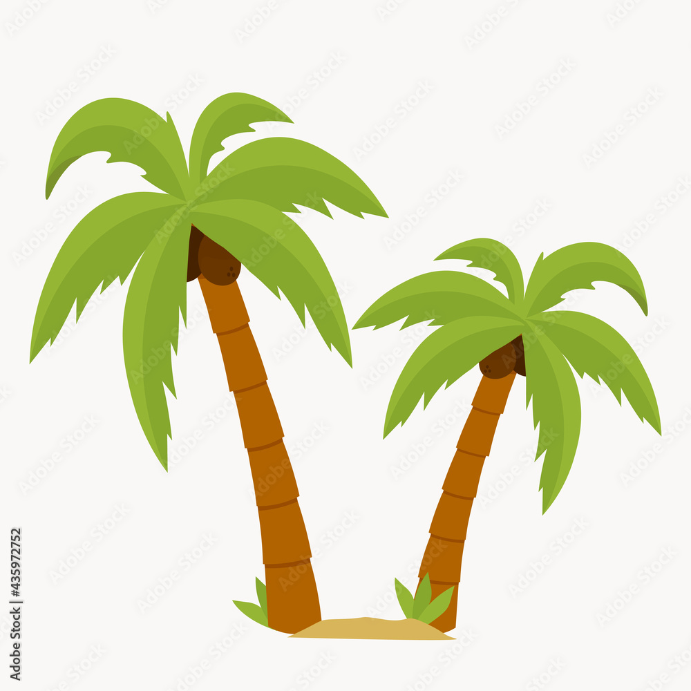 Palm Tree Coconut Clipart