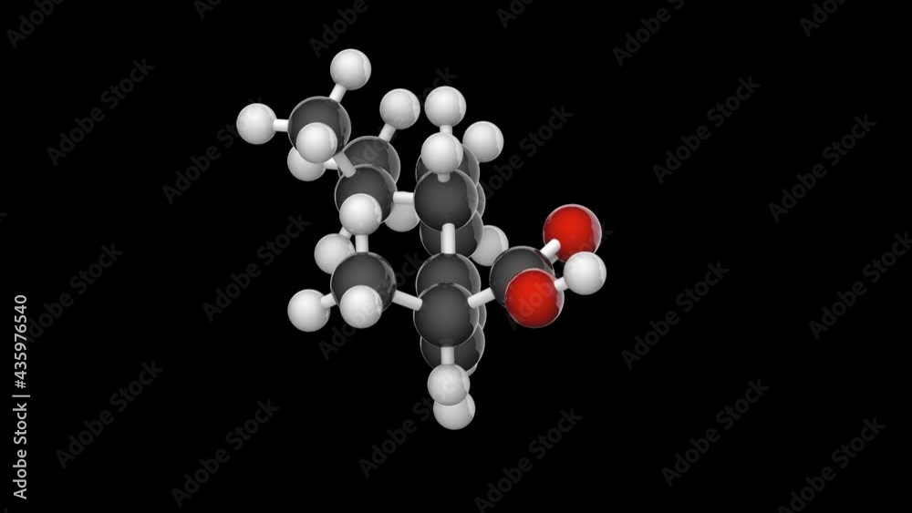 Ibuprofen (isobutylphenylpropionic acid) molecular structure and ...