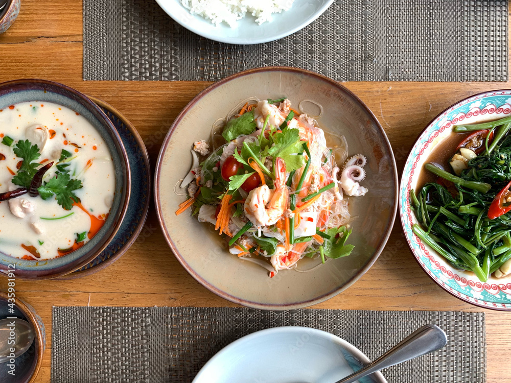 colorful spicy Thai foods traditional popular authentic Thai food ...