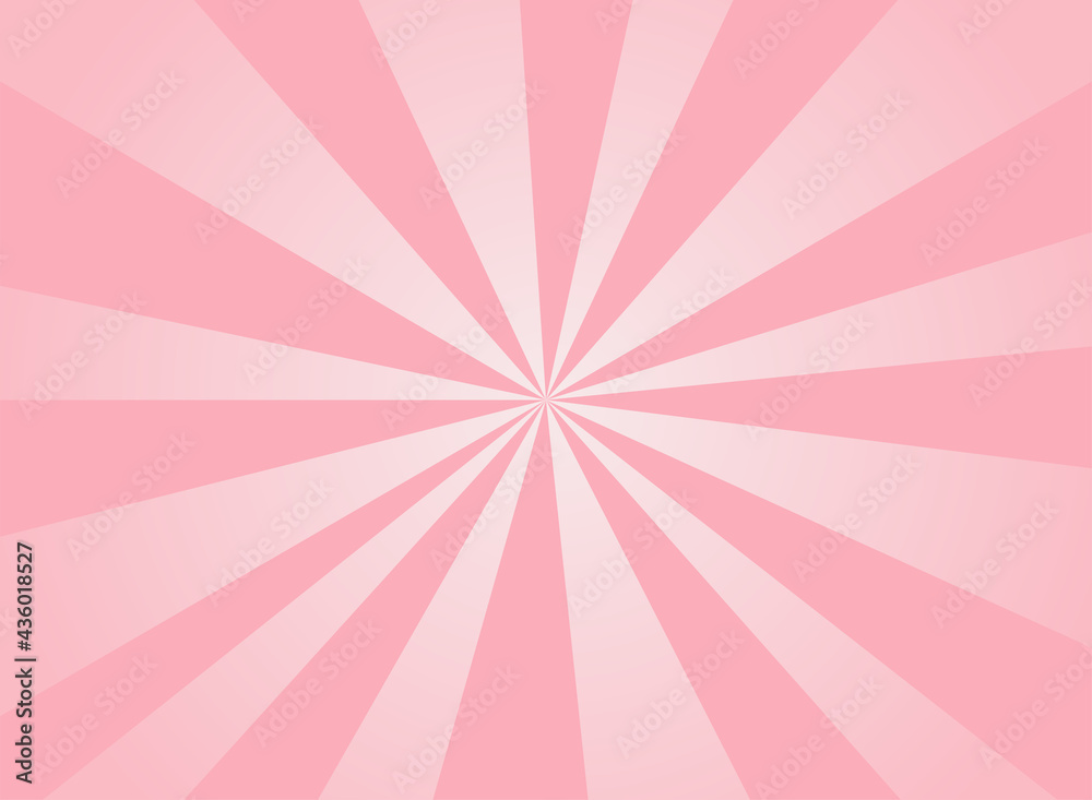 Sunlight rays background. Pink and white color burst background. Stock ...