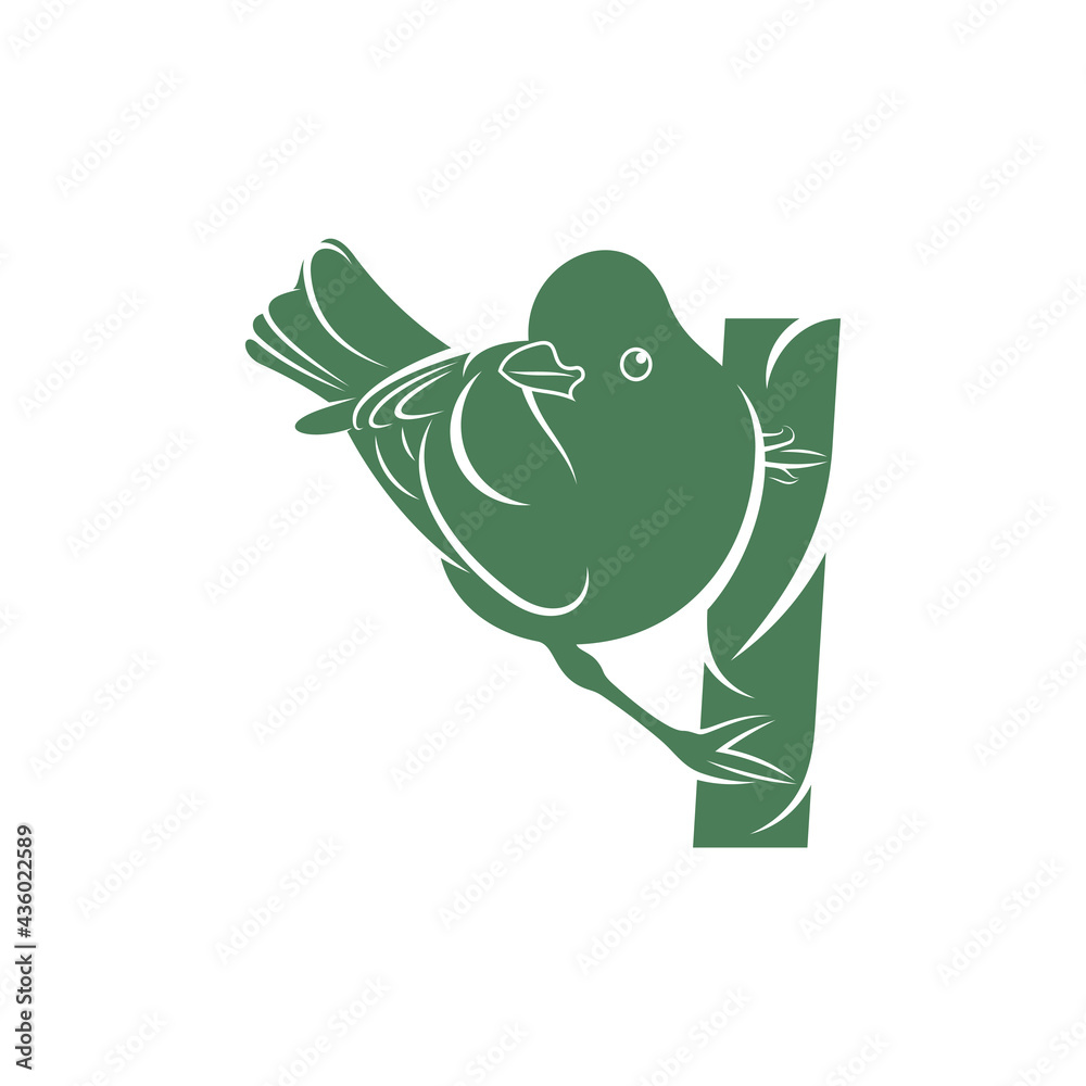 Saira Amarela bird vector illustration. Saira Amarela bird logo design ...