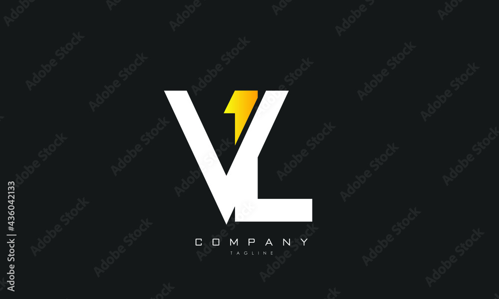 Alphabet letters Initials Monogram logo VL, , , V and L Stock Vector ...