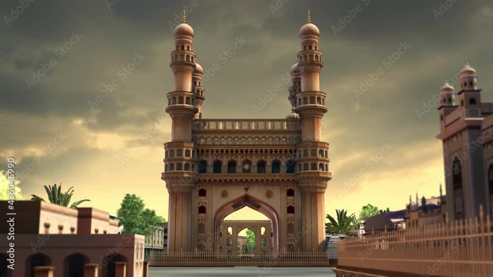 Charminar Stock Video | Adobe Stock