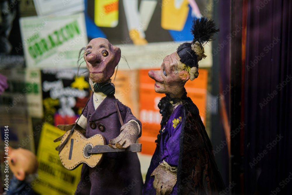 Museum of the Obraztsov Puppet Theater, marionettes from different ...