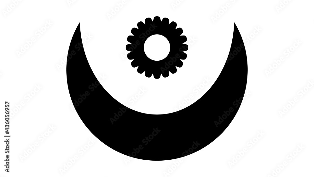 Osram Ne Nsoromma Adinkra Symbol of Faithfulness Stock Vector | Adobe Stock