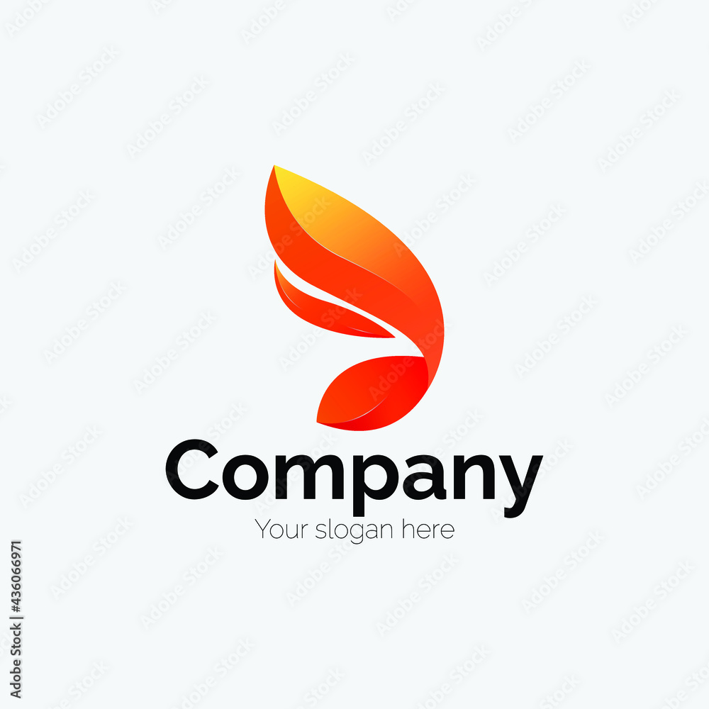 Fire butterfly transportation and logistics logotype, Transport logo ...