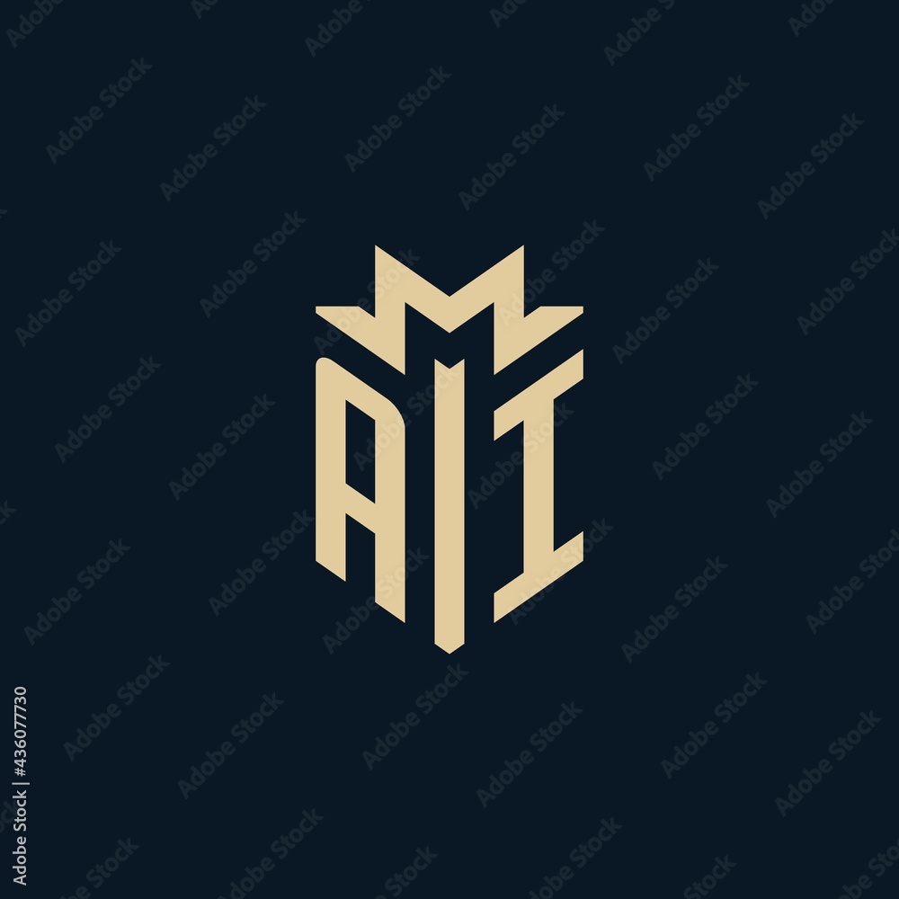AI initial for law firm logo, lawyer logo, attorney logo design ideas ...