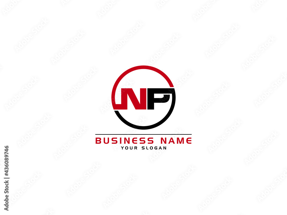 Letter NP Logo, circle np logo icon vector for business Stock Vector ...