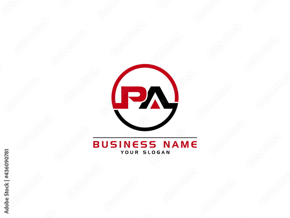 Letter PA Logo, circle pa logo icon vector for business Stock Vector ...