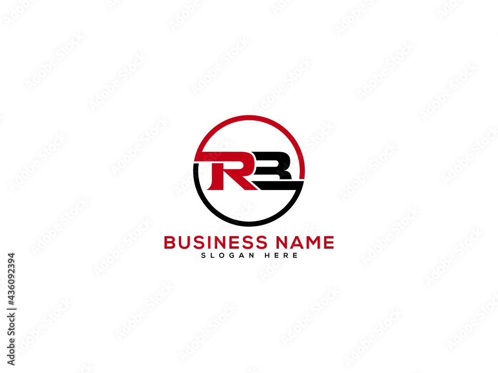 Letter RB Logo, circle rb logo icon vector for business Stock Vector ...