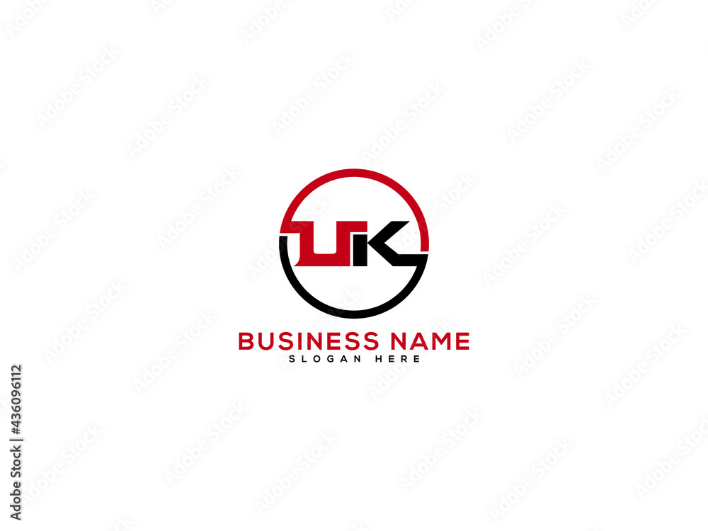 UK Logo, circle uk u k logo icon vector for business Stock Vector ...