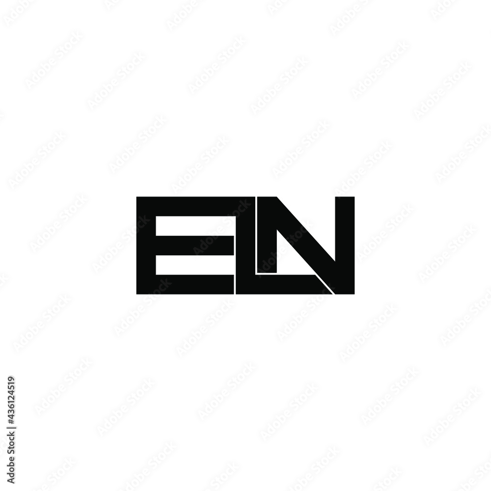 eln letter original monogram logo design Stock Vector | Adobe Stock