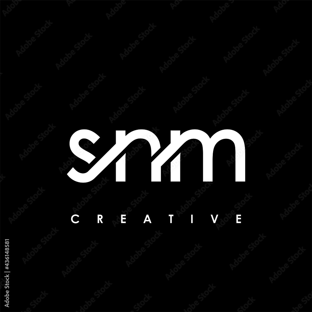 SNM Letter Initial Logo Design Template Vector Illustration Stock ...