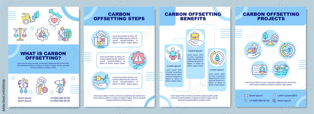 Carbon offsetting meaning brochure template. Compensatory measure ...