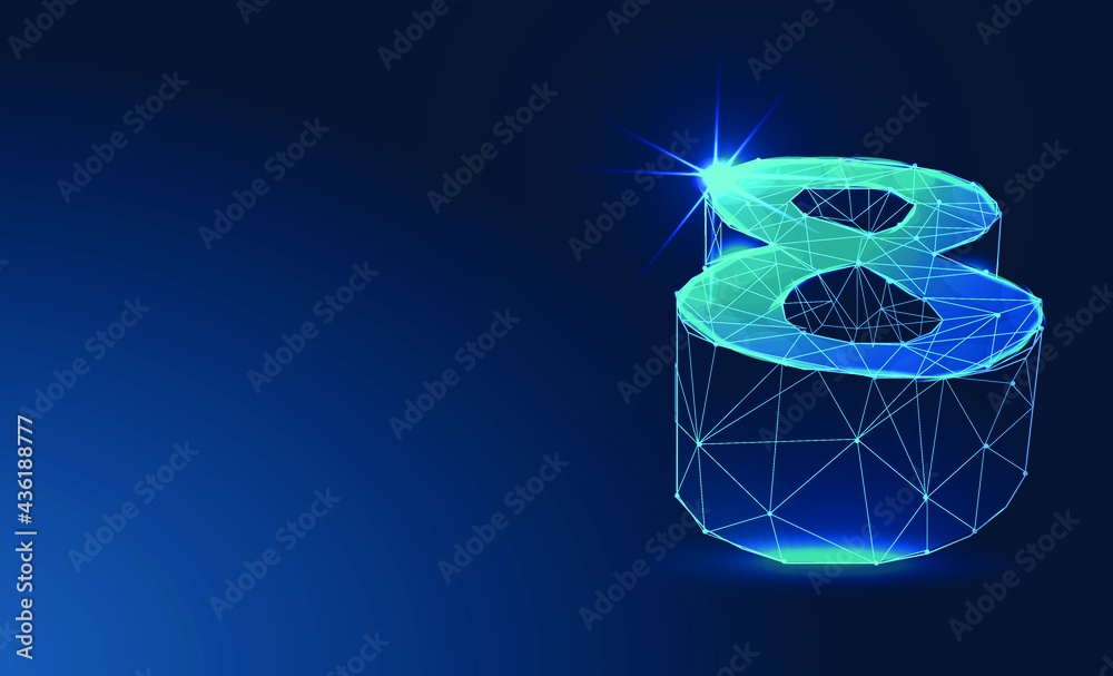 Number, 8; eight, eighth, Futuristic vector font typeface unique design ...