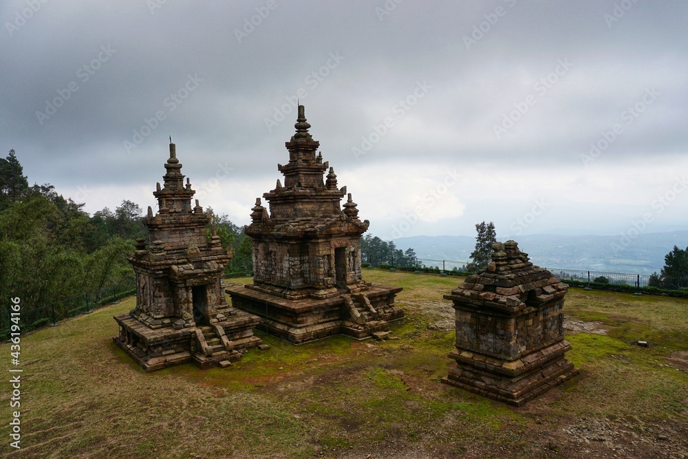 Semarang, 09 January 2020; Gedung Songo Temple is a Hindu temple ...