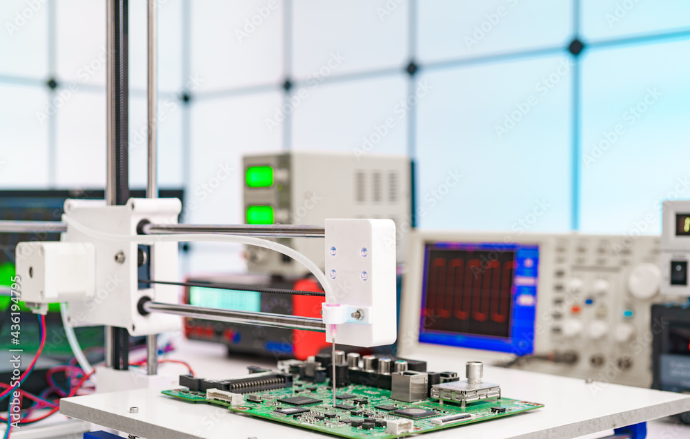 Automated control of printed circuit boards. Control of chip mounting ...