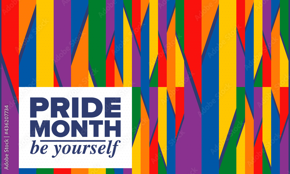 LGBTQIA Pride Month in June. Lesbian Gay Bisexual Transgender ...