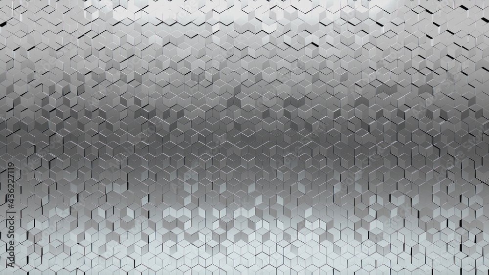 Silver, Diamond Shaped Wall background with tiles. 3D, tile Wallpaper ...