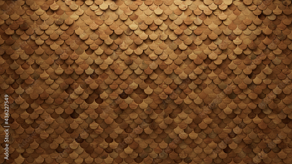 Fish Scale, Natural Wall background with tiles. Timber, tile Wallpaper ...