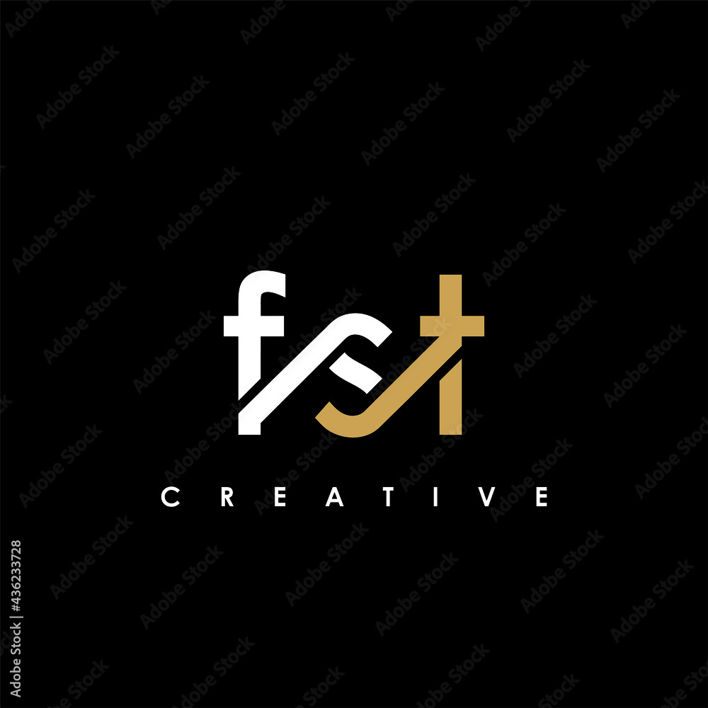 FST Letter Initial Logo Design Template Vector Illustration Stock ...