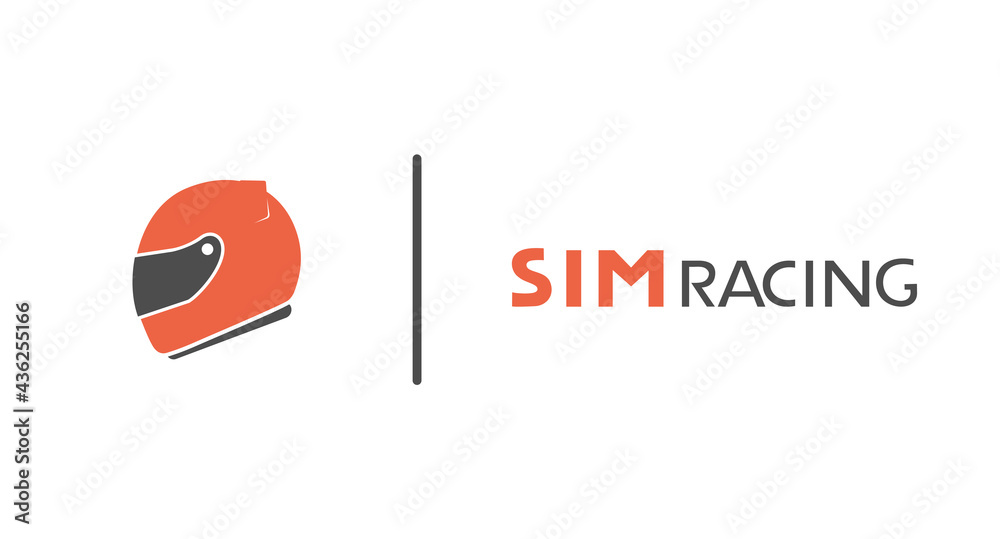Simracing symbol design Stock Vector | Adobe Stock