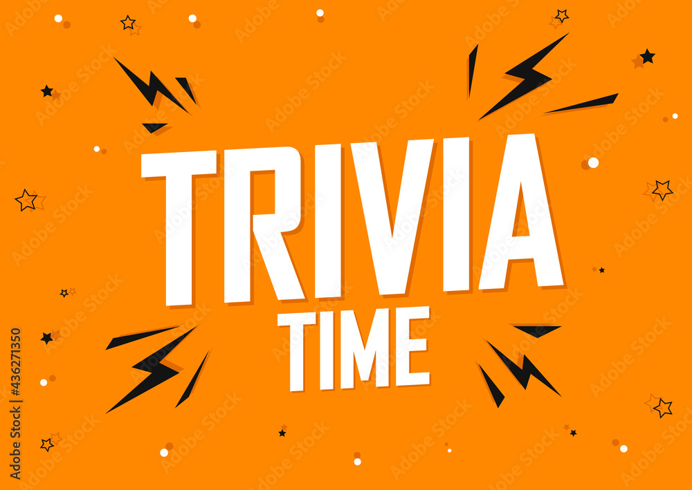 Trivia Time, poster design template, game banner, vector illustration ...