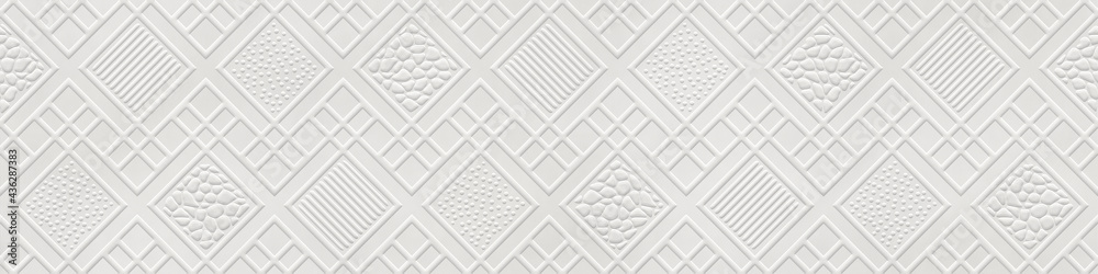 Embossed paper background with geometric square pattern, seamless ...