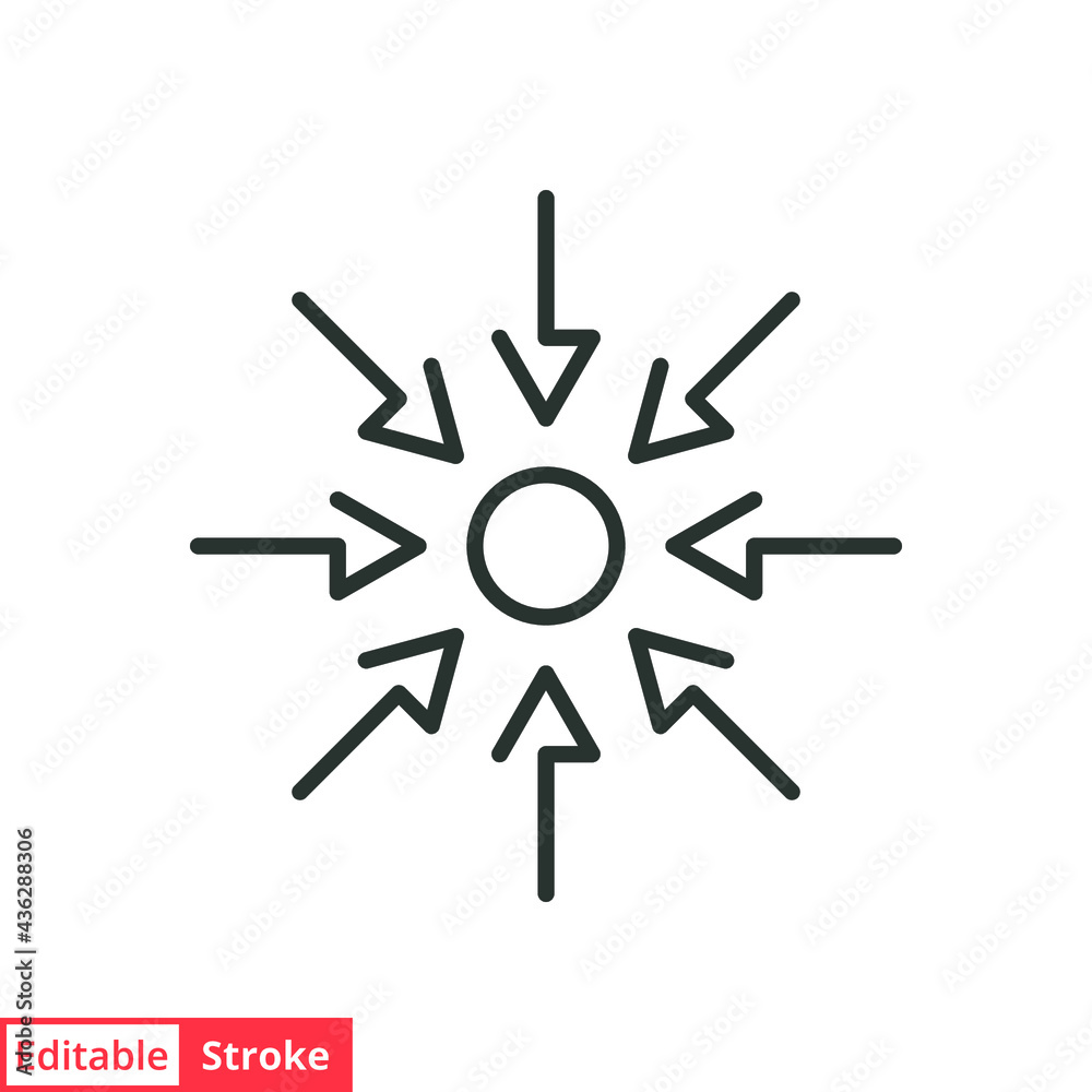 Specific line icon. Simple outline style. Information, modern ...