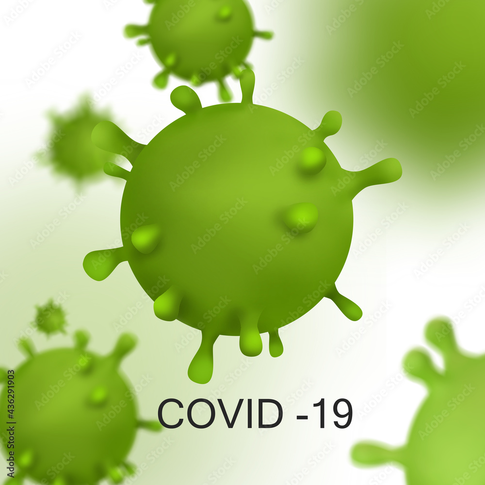 Coronavirus. Covid -19 virus. Coronavirus is denoted as a single strand ...