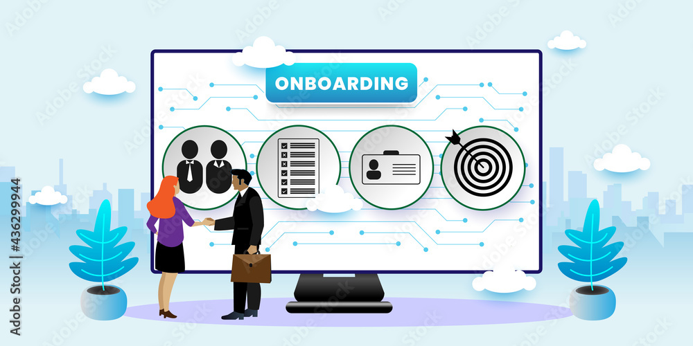 Onboarding Process Business concept. Onboarding Concept With icons ...