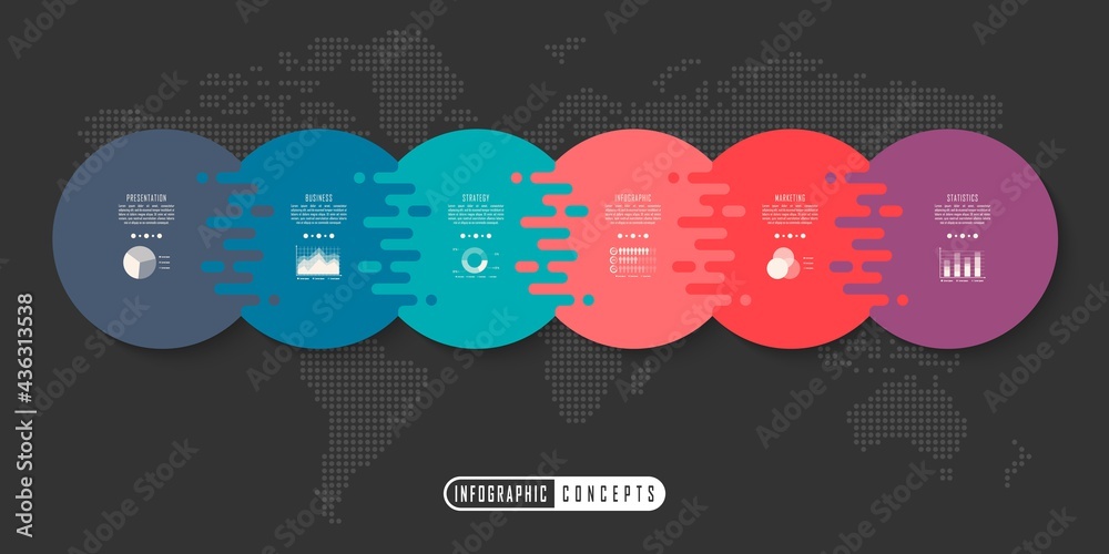 Infographic timeline template can be used for chart, diagram, web ...