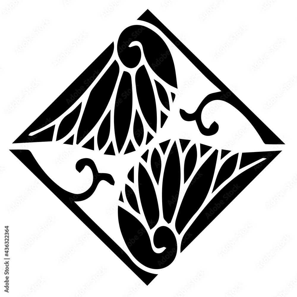japanese kamon symbol . kamon crest symbol . japanese ancient symbol ...